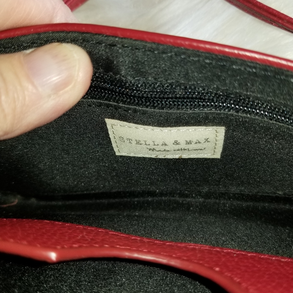 Stella & Max, Gorgeous Red Leather With Gold Accents … - Gem